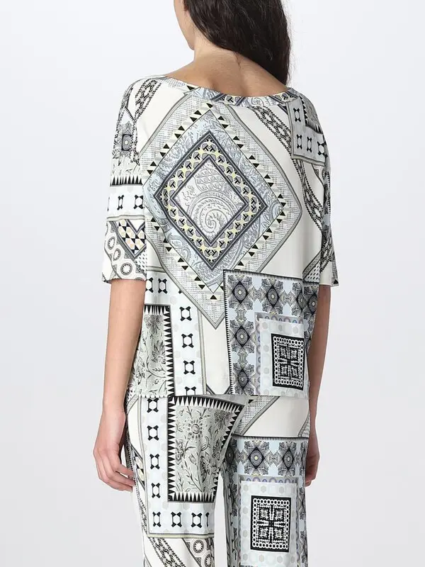 Etro Printed Viscose Top - White