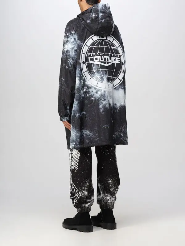 Versace Printed Hooded Coat