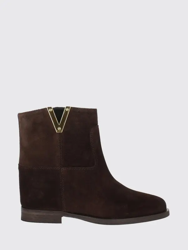 VIA ROMA 15 Leather Ankle Boots - Brown