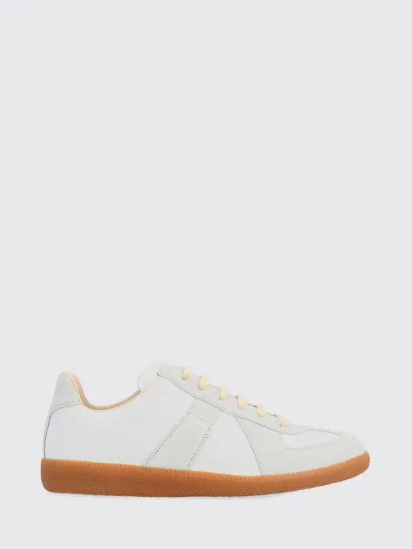 MAISON MARGIELA Leather And Suede Sneakers - White