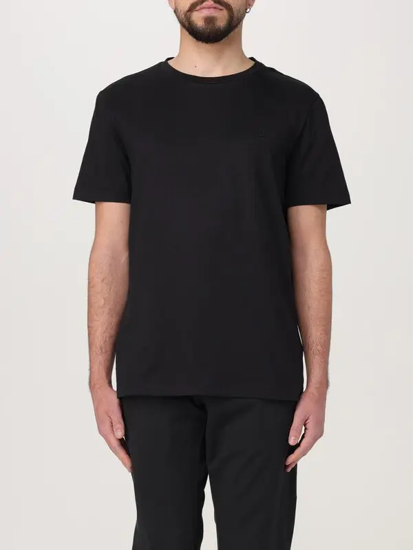 DONDUP Cotton T-shirt With Mini Logo - Black
