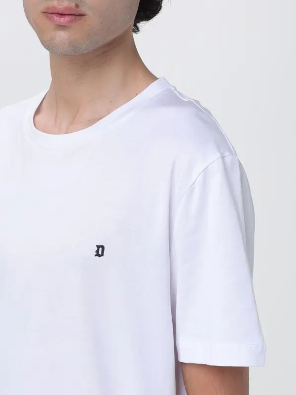 DONDUP Cotton T-shirt With Mini Logo - White 1