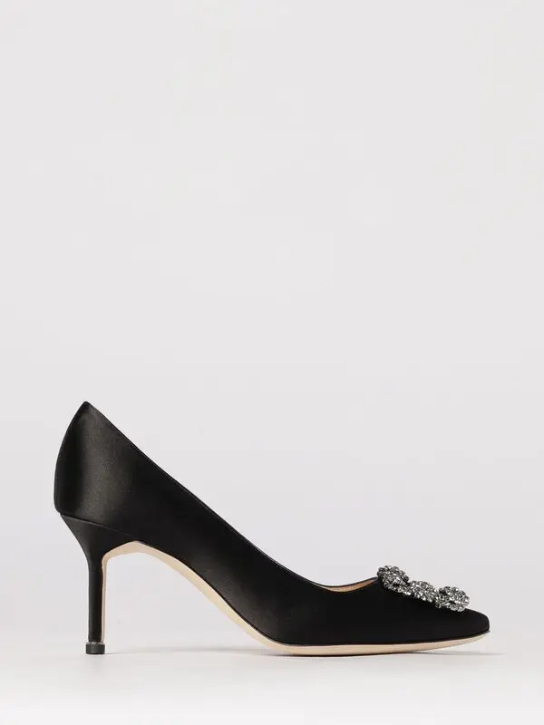 Manolo Blahnik Embellished Stiletto Pumps - Black