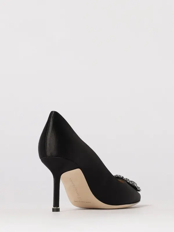 Manolo Blahnik Embellished Stiletto Pumps - Black