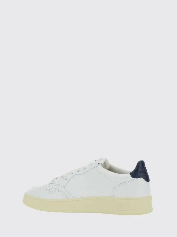 AUTRY Medalist Bicolour Leather And Suede Low Top Trainers - Navy