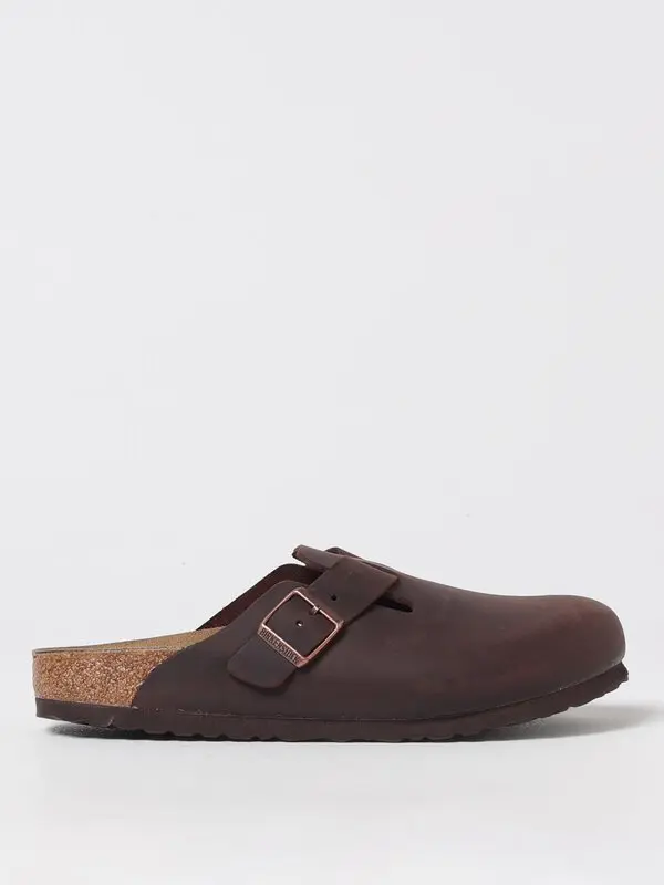 BIRKENSTOCK Buckled Clogs - Brown