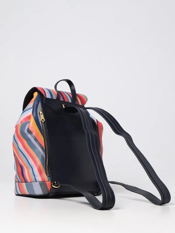 Paul Smith Striped Leather Backpack
