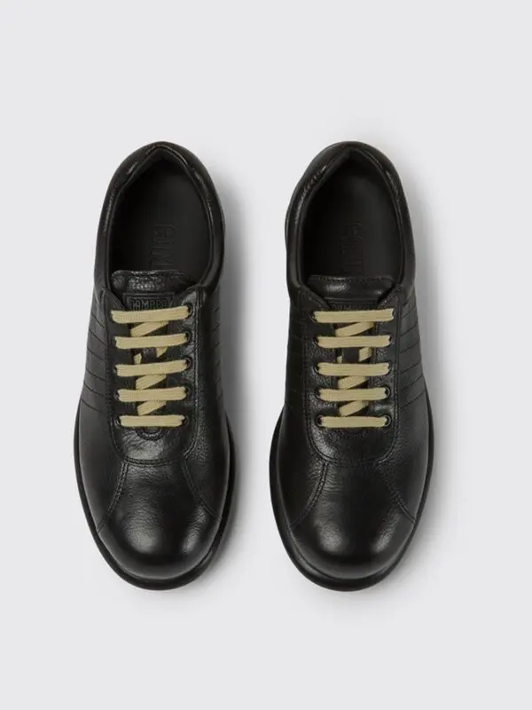 Camper Pelotas Calfskin Lace-up Sneakers - Black
