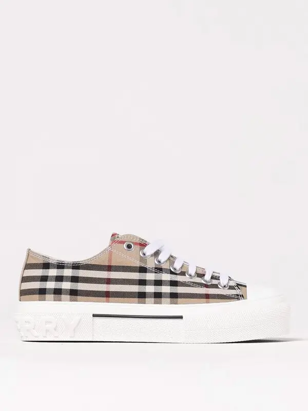 Burberry Vintage Check Jacquard Sneakers - Beige