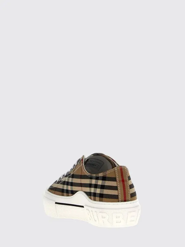 Burberry Vintage Check Sneakers In Organic Jacquard Cotton - Beige