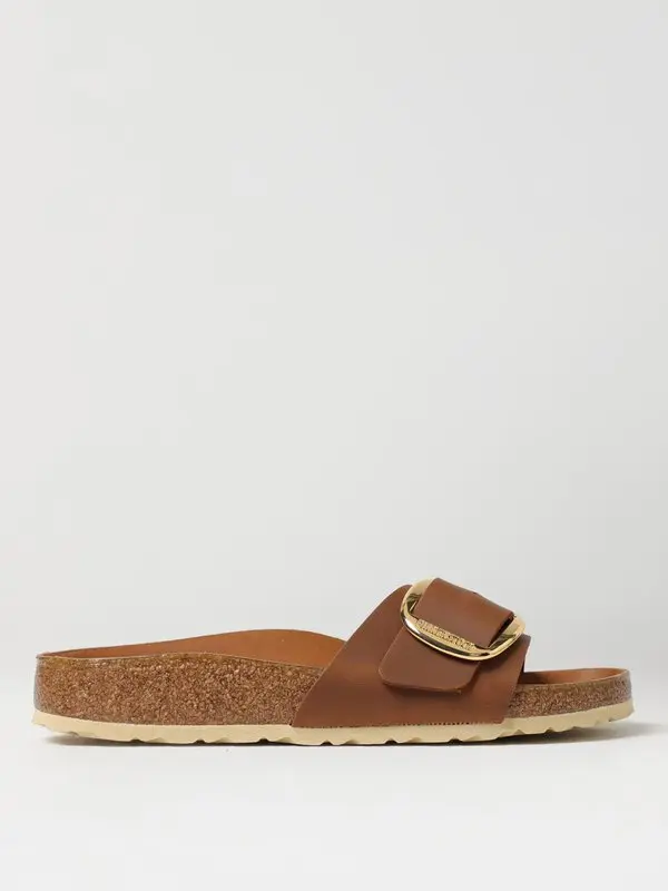 BIRKENSTOCK Heeled Sandal With Buckle Detail - Brown