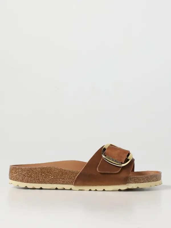 BIRKENSTOCK Heeled Sandal With Buckle Detail - Brown