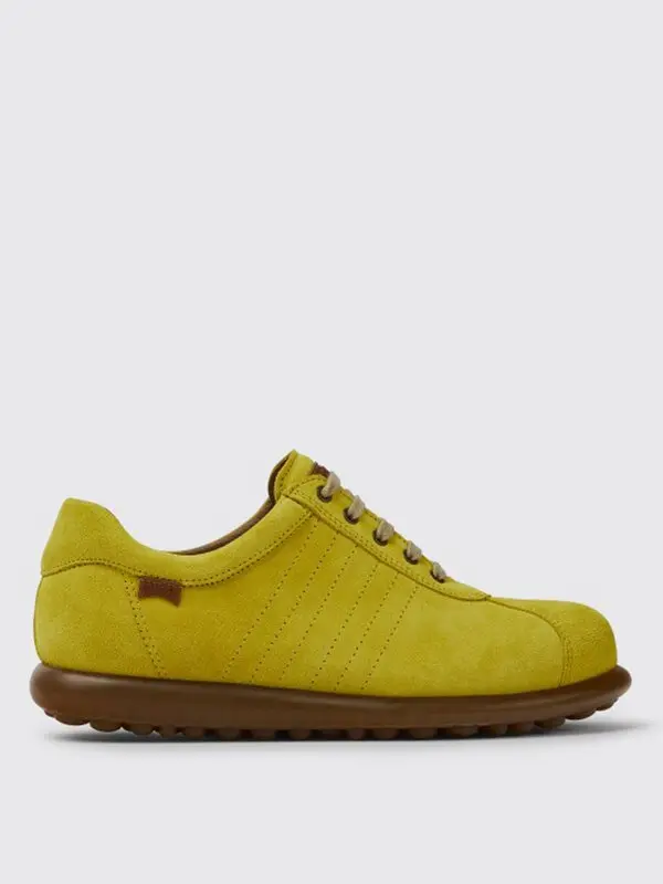 Camper Pelotas Nubuck Lace-up Sneakers - Yellow