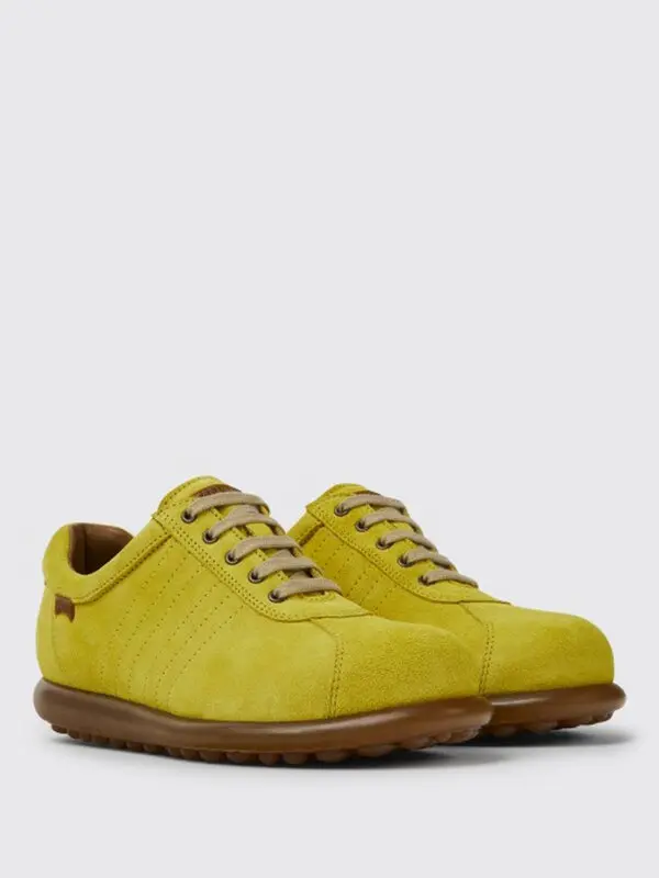Camper Pelotas Nubuck Lace-up Sneakers - Yellow