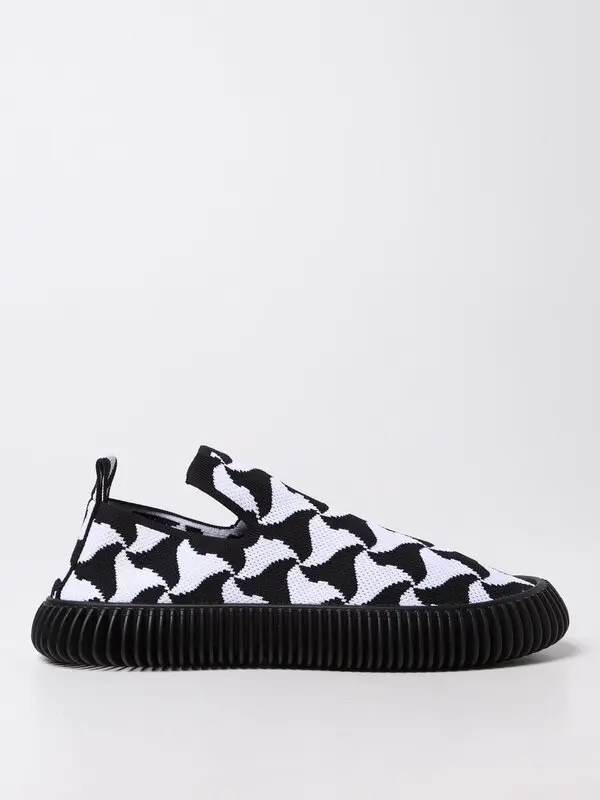 Bottega Veneta Ripple Knit Jacquard Sneakers - Black