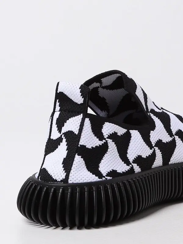 Bottega Veneta Ripple Knit Jacquard Sneakers - Black