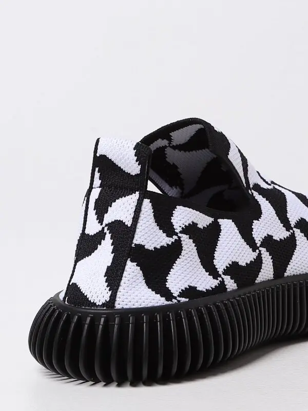 Bottega Veneta Ripple Knit Jacquard Sneakers - Black