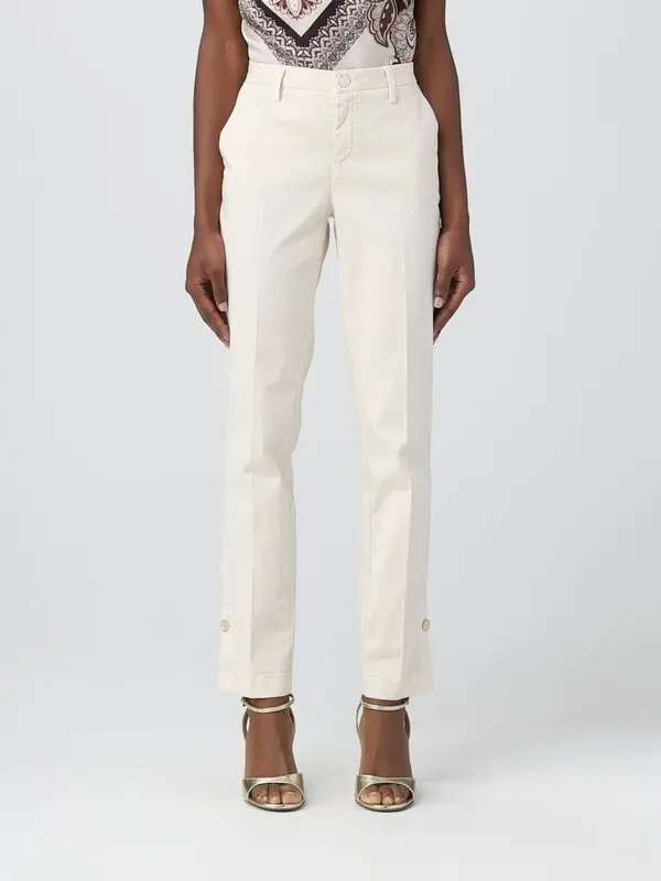 Liu Jo Button Detailed Tapered Leg Trousers