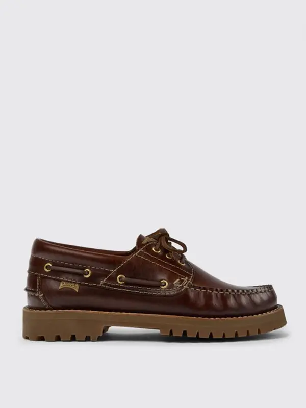 Camper Leather Lace-up Loafers - Brown