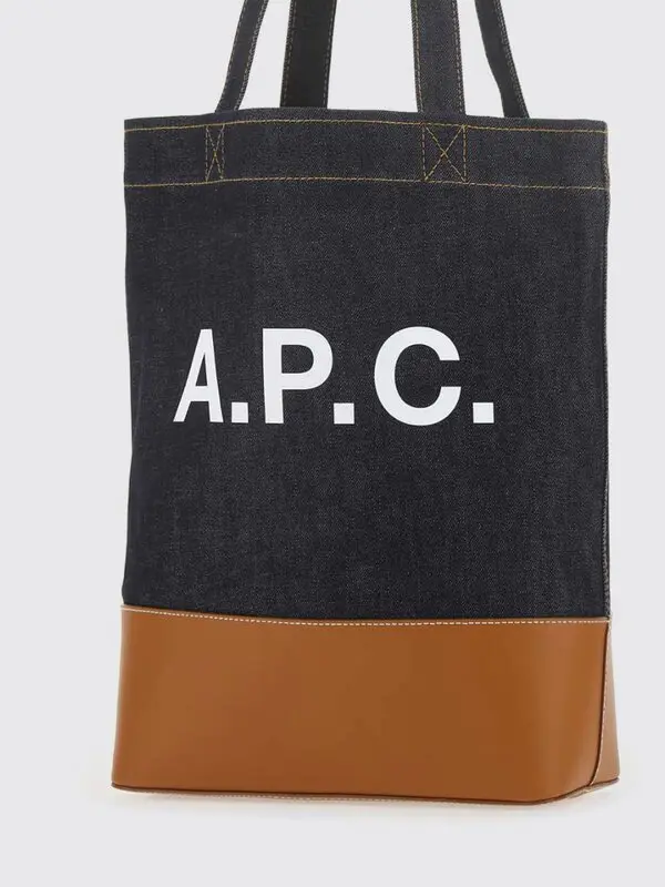 A.p.c. Denim And Tote Bag - Blue 1