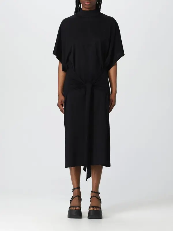 Karl Lagerfeld Tie Waist Midi Dress