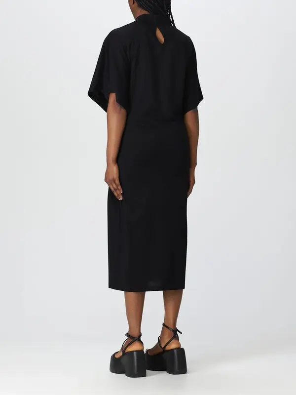 Karl Lagerfeld Tie Waist Midi Dress