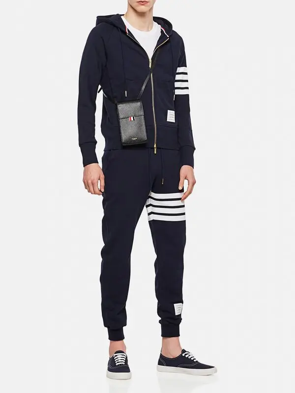 Thom Browne Full Zip Sweatshirt - Blue
