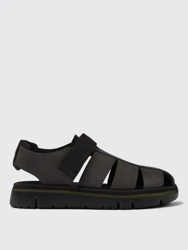 Camper Oruga Leather Sandals - Brown