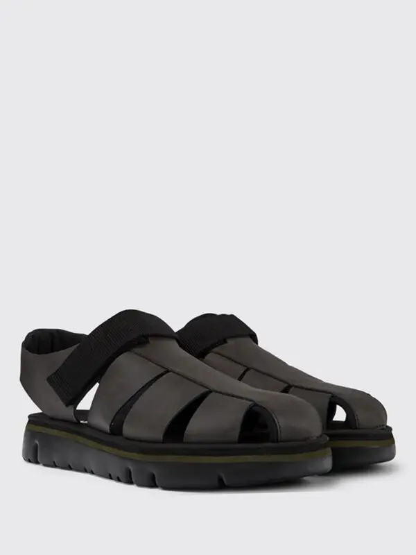 Camper Oruga Leather Sandals - Brown