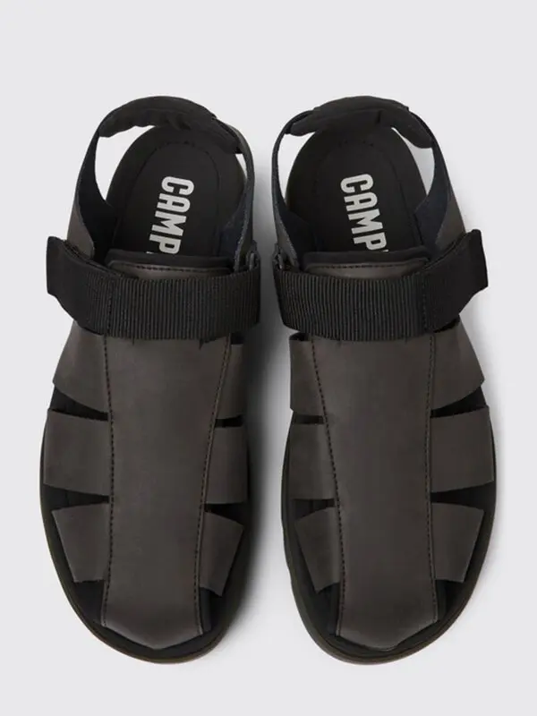 Camper Oruga Leather Sandals - Brown