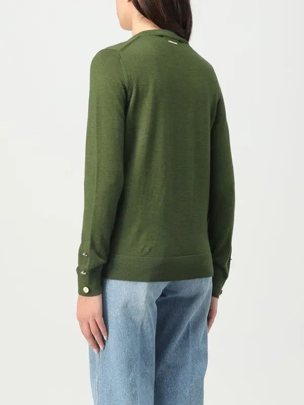Michael Kors Button Detailed Fine Knit Pullover