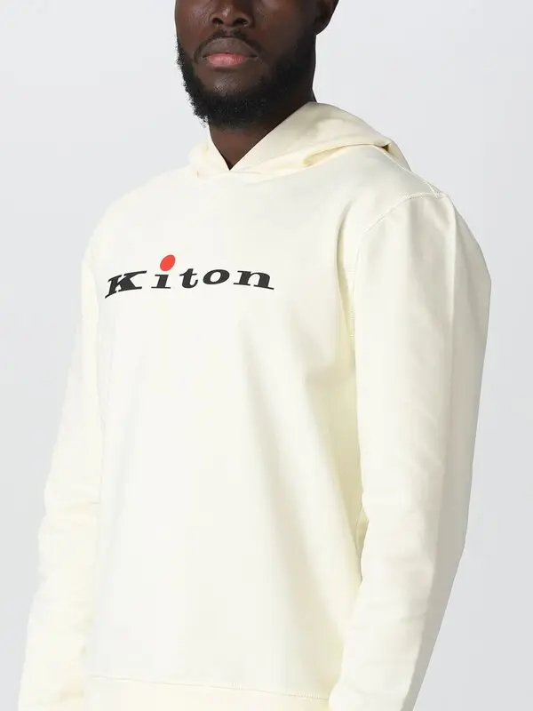Kiton Crewneck Sweatshirt - Yellow Cream