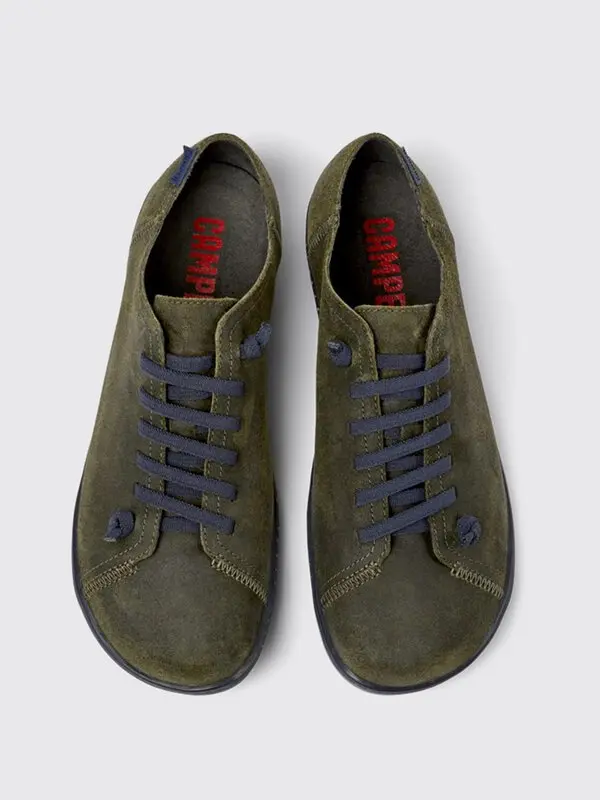 Camper Lace-up Suede Sneakers - Green