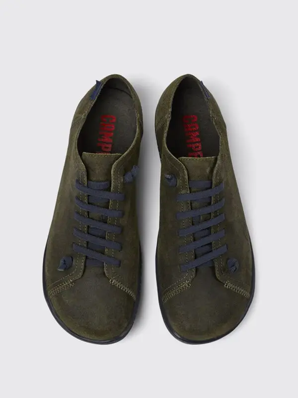 Camper Lace-up Suede Sneakers - Green