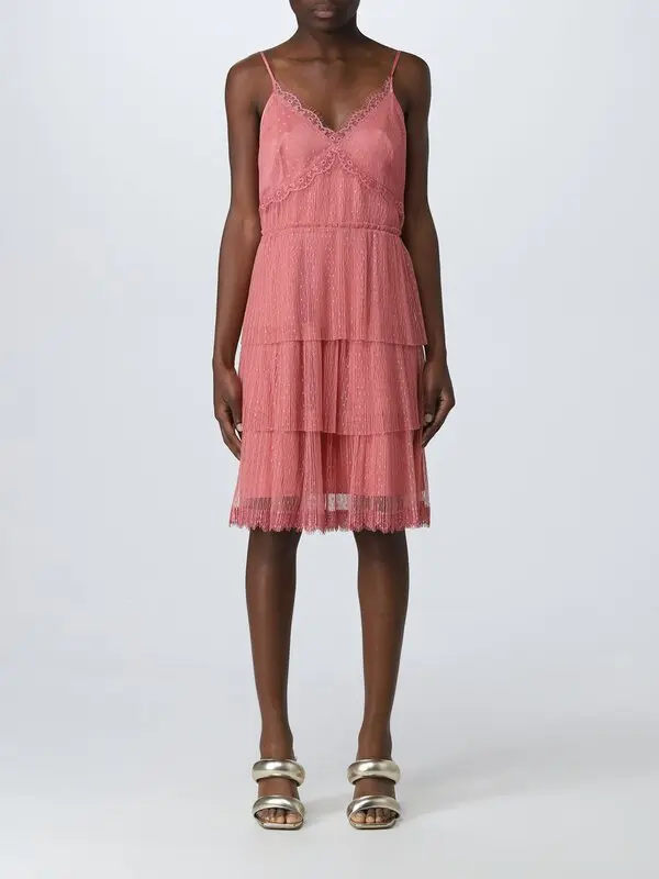TWINSET Plumetis Tulle Dress - Pink