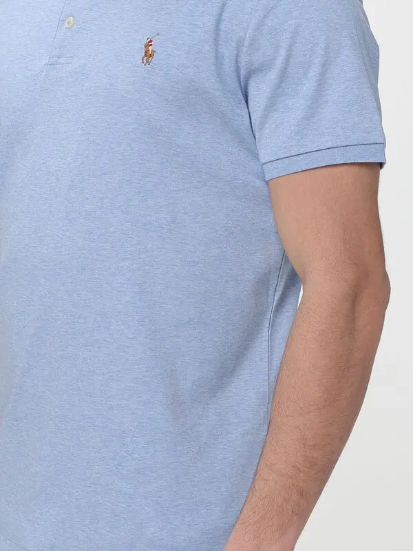 Polo Ralph Lauren Cotton Polo Shirt With Logo - Gnawed Blue