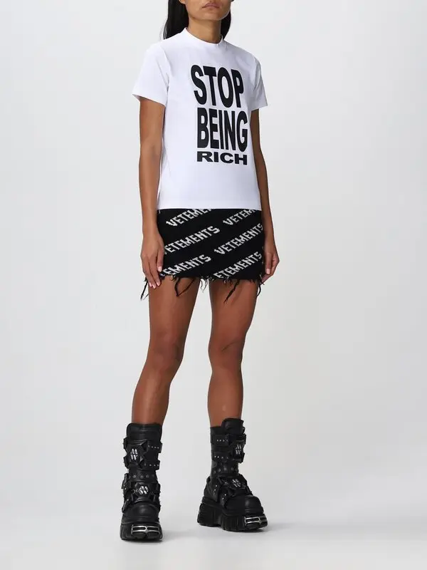 Vetements T-Shirt In White - 50% Off | Editorialist