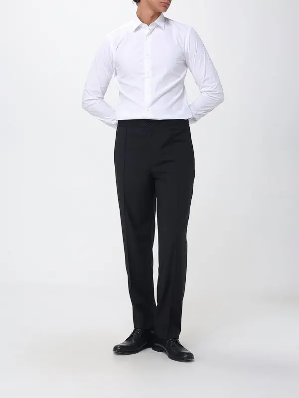 Burberry Shirt In Stretch Cotton Poplin - White