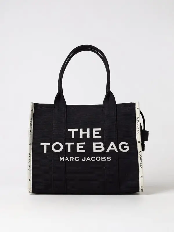 Marc Jacobs The Tote Bag N Canvas With Jacquard Logo - Black