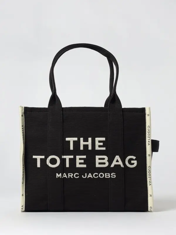 Marc Jacobs The Tote Bag N Canvas With Jacquard Logo - Black