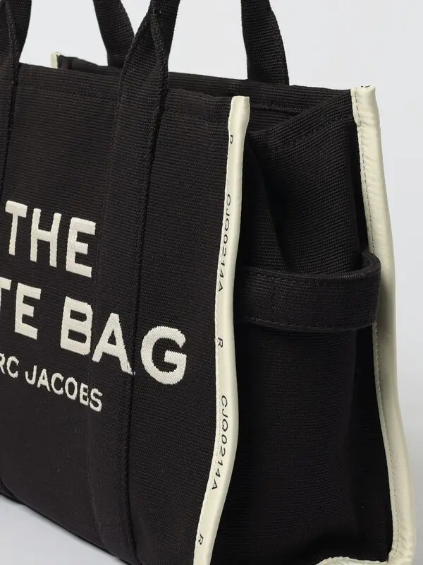 Marc Jacobs The Tote Bag N Canvas With Jacquard Logo - Black