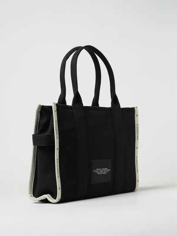 Marc Jacobs The Tote Bag N Canvas With Jacquard Logo - White