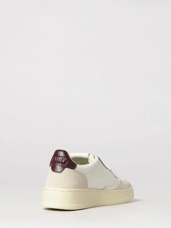 AUTRY Medalist Low Lace-up Leather Sneakers With Perforated Toe - Burnt