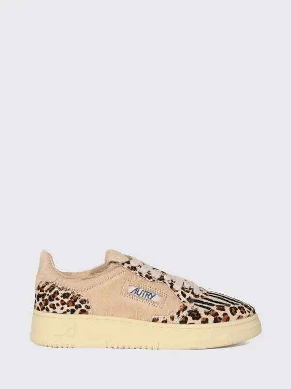 AUTRY Medalist Low Lace-up Leather Sneakers With Perforated Toe - Multicolor