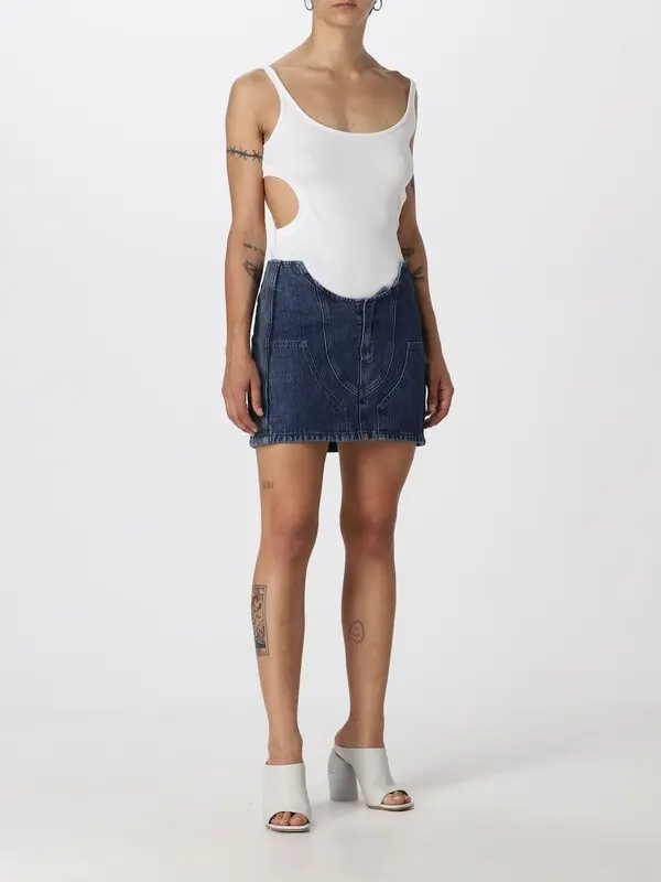 Off-White Denim Mini Skirt