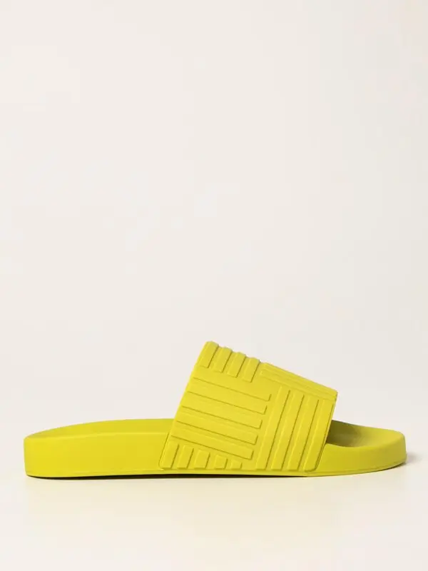 Bottega Veneta Rubber Slides - Yellow
