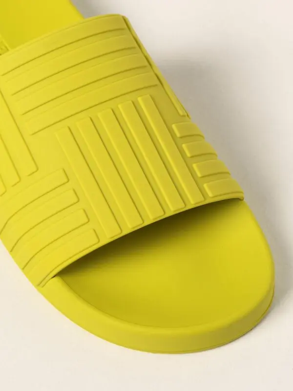 Bottega Veneta Rubber Slides - Yellow