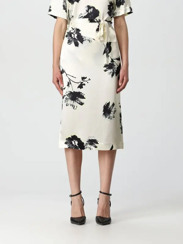 Calvin Klein Printed Midi Skirt