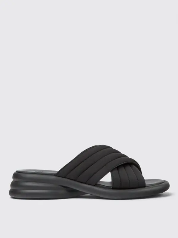 Camper Spiro Recycled Fabric Sandals - Black