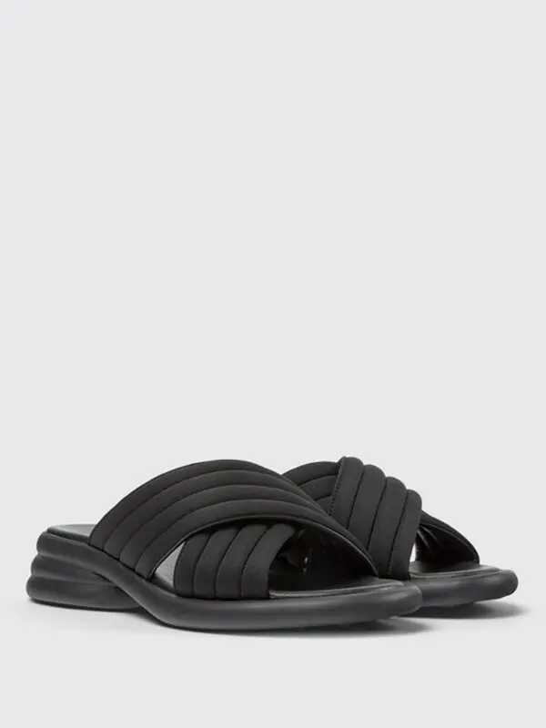 Camper Spiro Recycled Fabric Sandals - Black